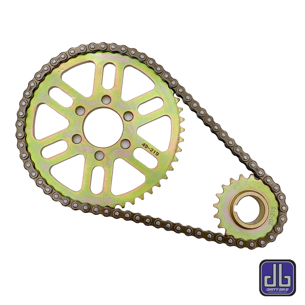 219 Primary Belt to Chain Conversion Kit | KMC Non O-Ring Chain | Surr ...